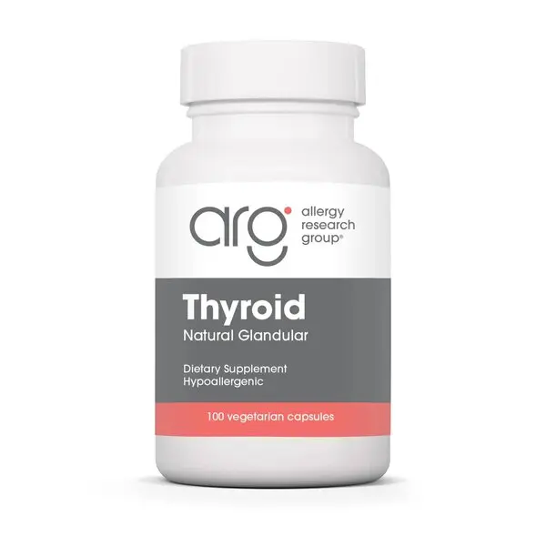 ALLERGY RESEARCH GROUP Thyroid Natural Glandular 100 Capsules