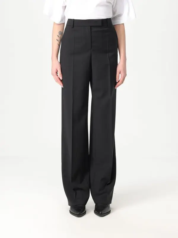 Hugo Boss Wide-leg Trousers - Black