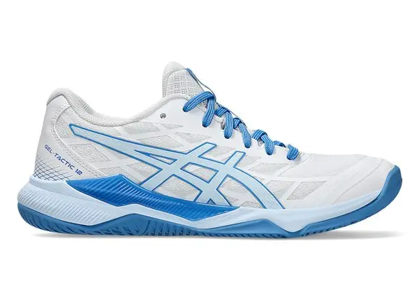 Asics Geltactic 12 Sneakers Lace Up - White/light Blue