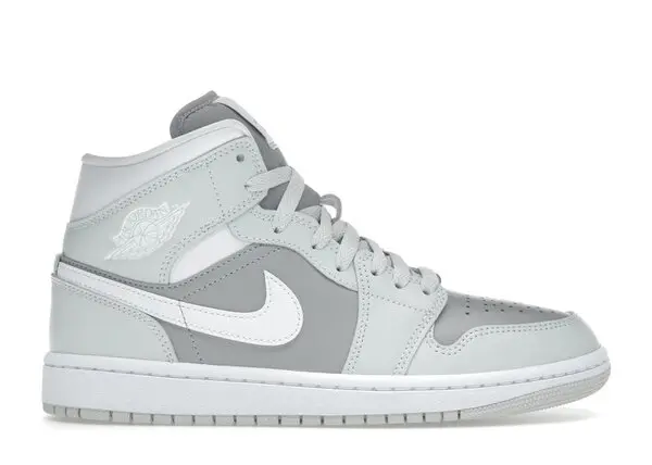 JORDAN 1 Mid Sneakers - Photon Dust/white/atmosphere Grey