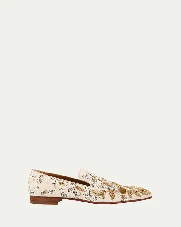 CHRISTIAN LOUBOUTIN Dandelion Esquisse Florale Loafers