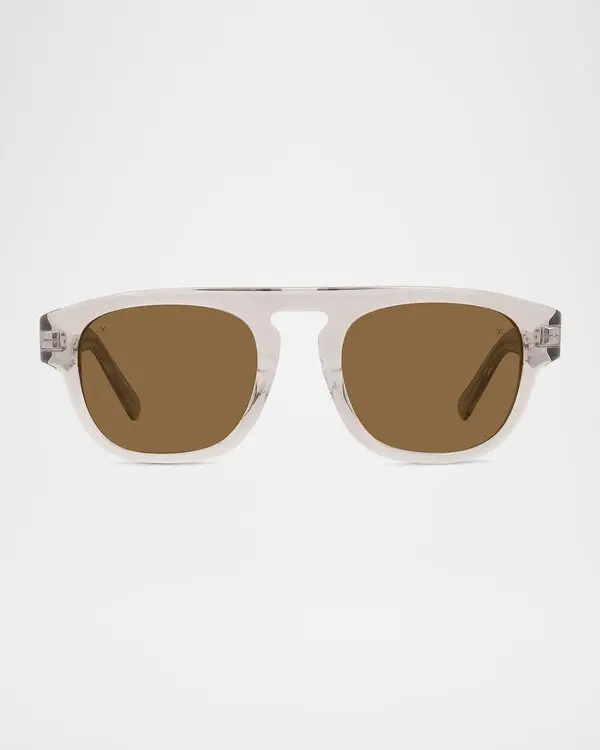 Vuarnet Belvedere 05 Square Sunglasses - Shiny Beigebrown