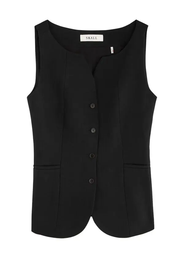 SKALL STUDIO Toni Linen-blend Waistcoat