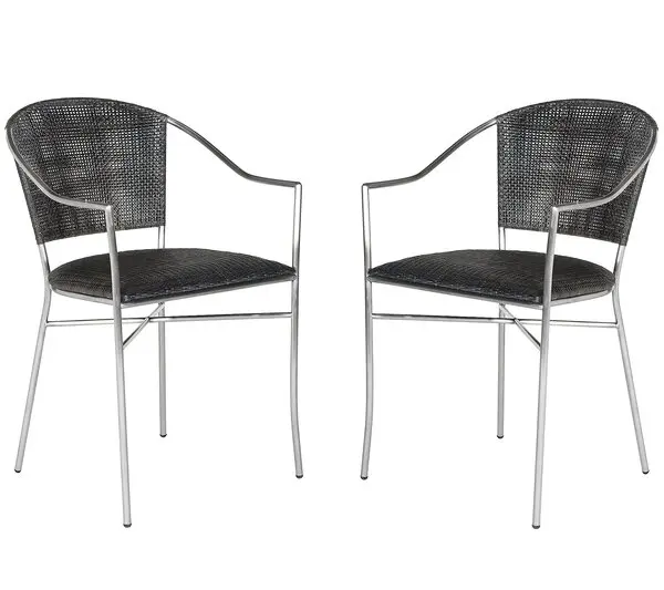 SAFAVIEH Melita 18h Rattan Arm Chair