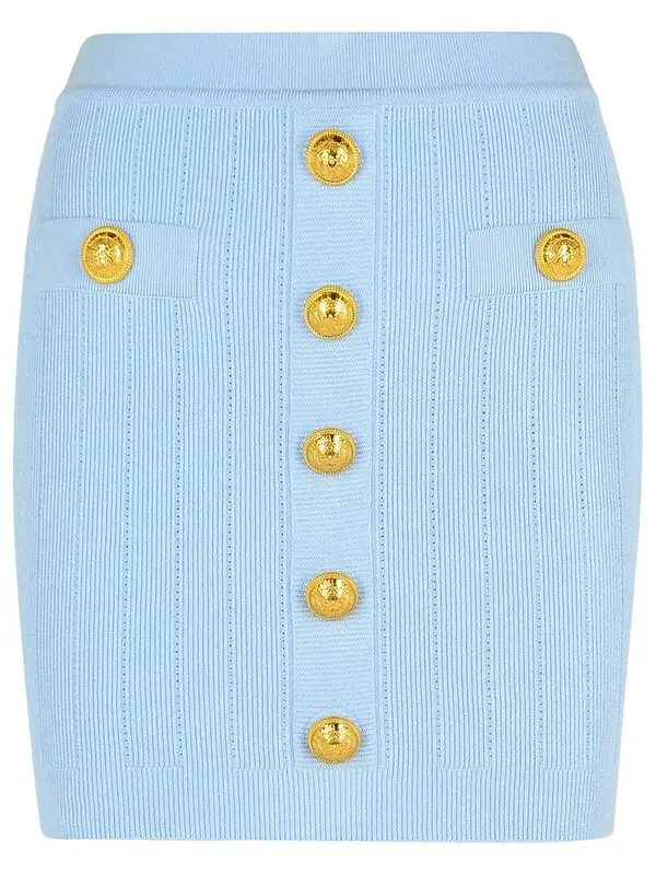 Balmain Viscose Blend Mini Skirt