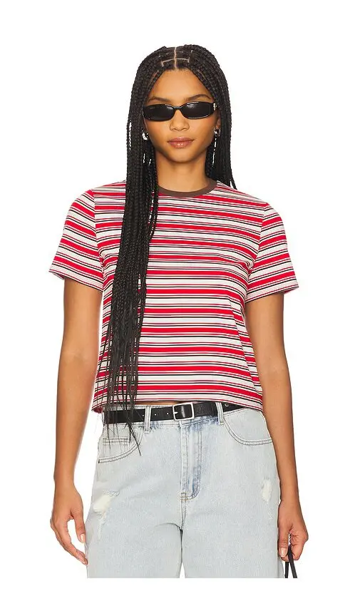 LOVERS AND FRIENDS Liana Tee - Red Multi Stripe