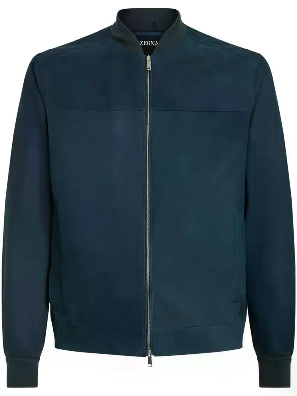 Zegna Secondskin Bomber Jacket - Blue