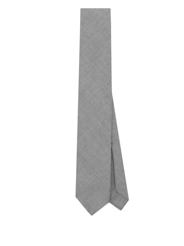 LARDINI Wool Neck Tie - Grey