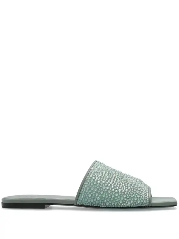 LANVIN Crystal-embellished Sandals - Green