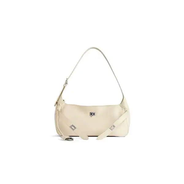 Balenciaga Bel Air Small Shoulder Bag Beige Editorialist