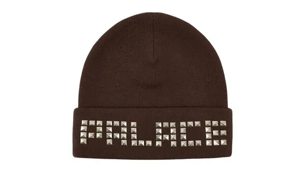 帽子 PALACE Emotional Studded Beanie Palace Studded Beanie - Brown | Editorialist