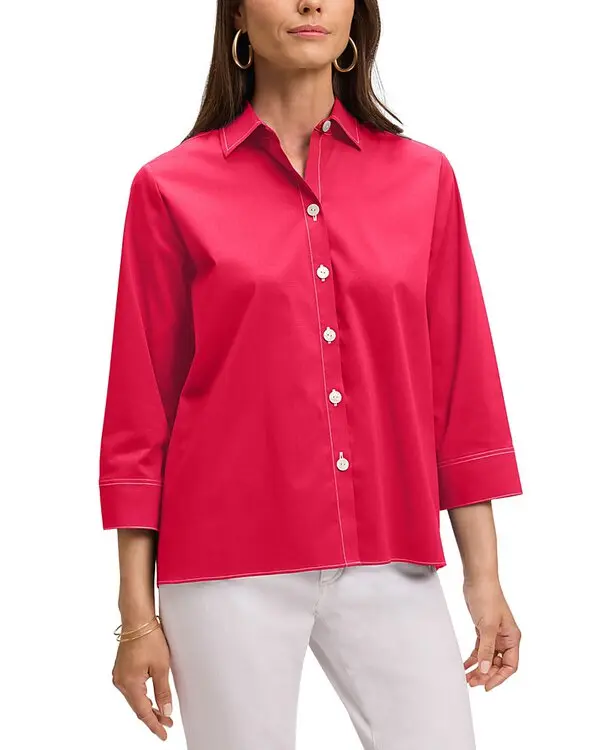 Foxcroft Kelly Stretch Shirt - Raspberry