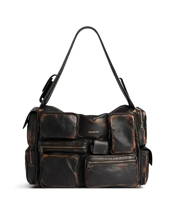Balenciaga Superbusy Large Sling Bag - Brown