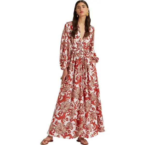 La DoubleJ Long Camerino Dress - Reef White