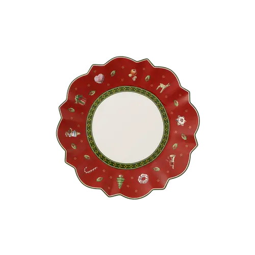 VILLEROY & BOCH Toy's Delight Bread & Butter Plate - Red