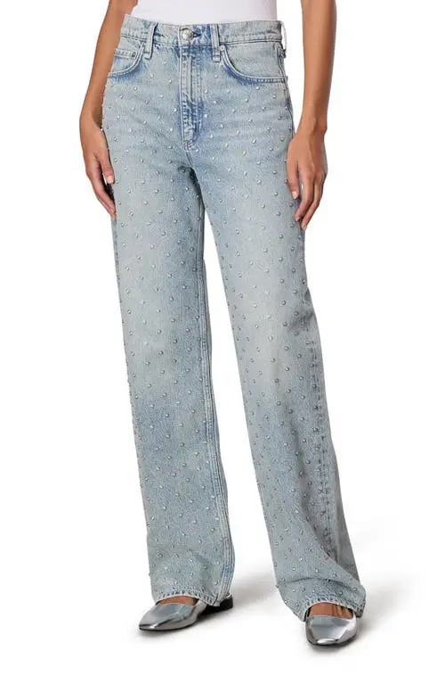 Rag & Bone Shea Studded Straight Leg Jeans