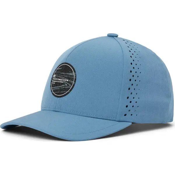 Travis Mathew Long Journey Snapback Baseball Cap - Captains Blue