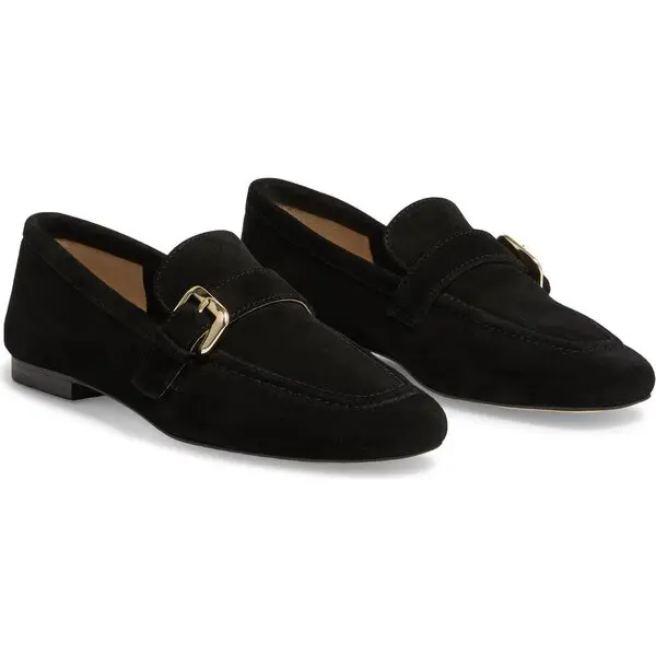 LK BENNETT Austin Buckle Loafer - Black