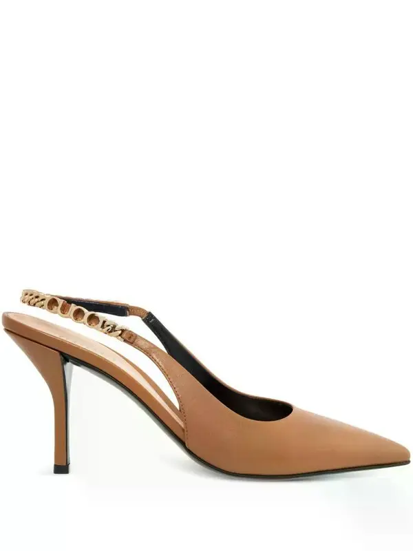 Gucci 105mm Signoria Slingback Pumps - Brown