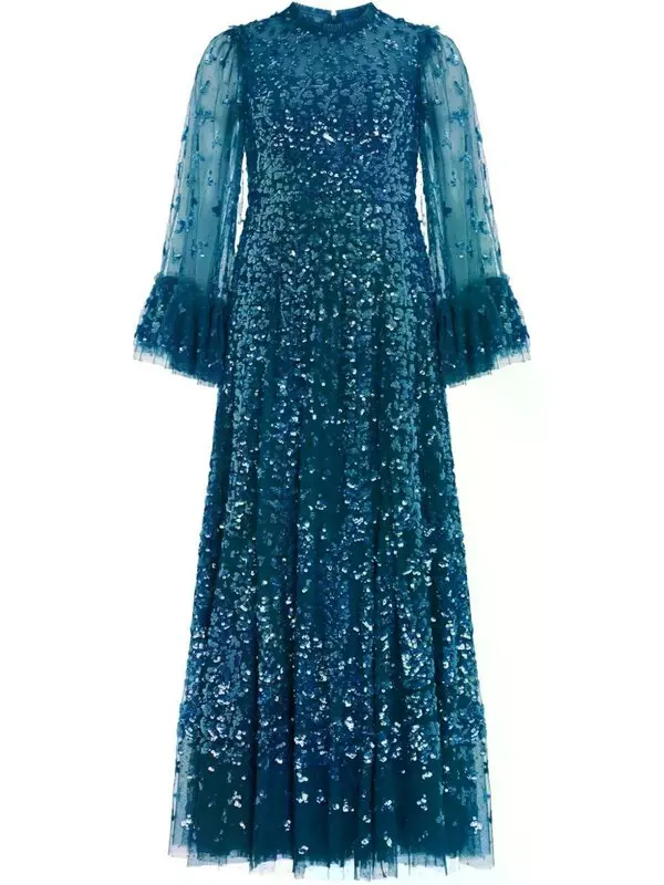 NEEDLE & THREAD Bell Sleeves Gown