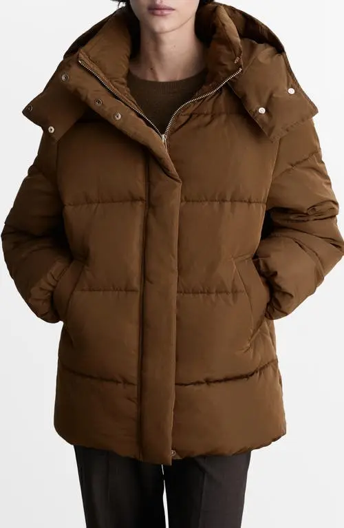 Mango Quilted Puffer Coat