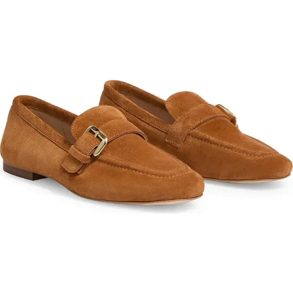 LK BENNETT Austin Oloid Buckle Loafer - Tan