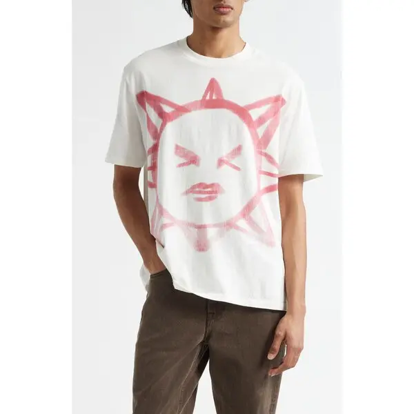 Our Legacy Box Squinting Sun Graphic T-shirt