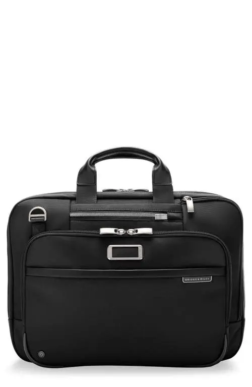 Briggs & Riley Work Medium Expandable Briefcase - Black