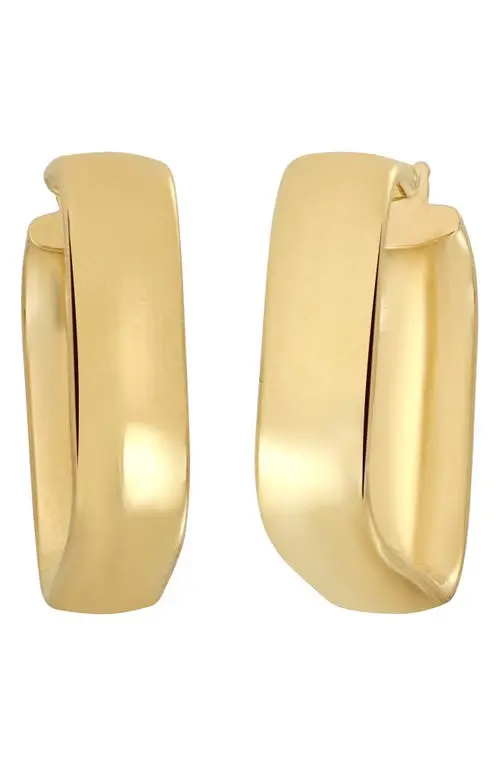 Bony Levy 14k Gold Rectangular Hoop Earrings