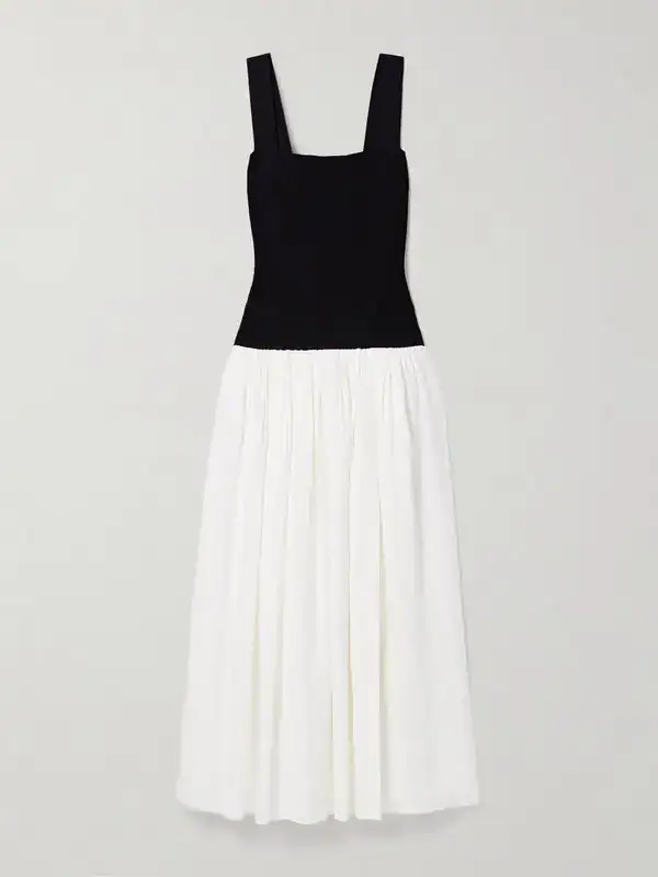 knee length dresses for ladies Cassie Stretch Linen Dress