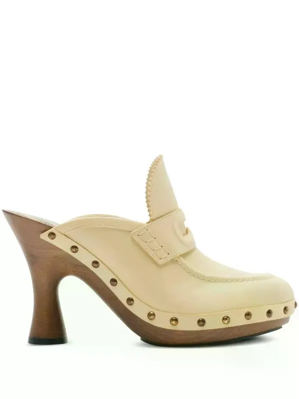 Burberry Potter Mules - Neutrals