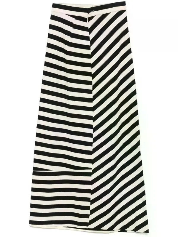 Yohji Yamamoto Striped Maxi Skirt