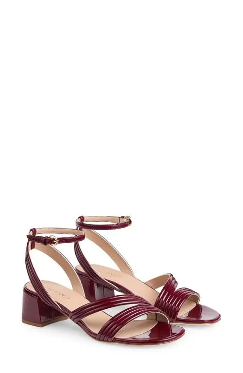 LK BENNETT Etta Ankle Strap Sandal - Bor-bordeaux