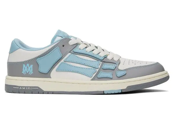 Amiri Skel Top Low Varsity Sneakers - Ocean Sky Blue