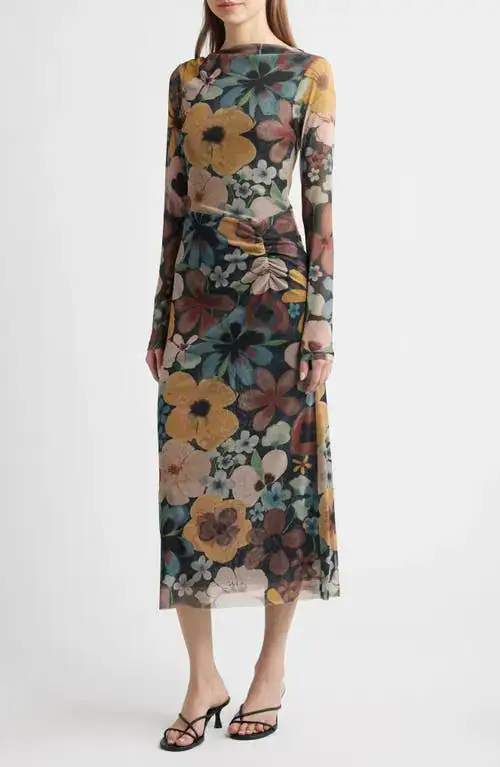 Cleobella Katya Long Sleeve Midi Dress In Foraged Violets - 65% Off |  Editorialist
