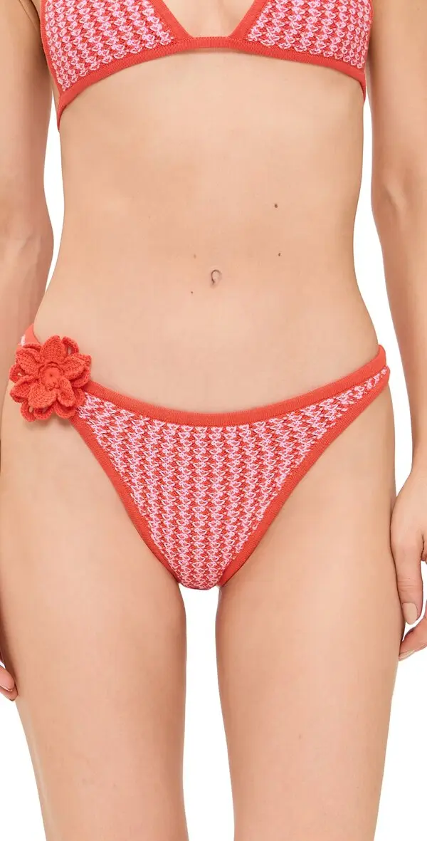 Devon Windsor Neo Crochet Bikini Bottom - Valentine