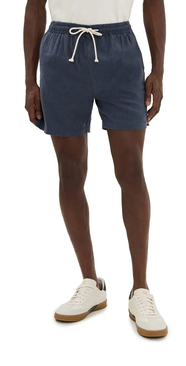 Rails Aries Striped Shorts - Navy Cedar Vertical