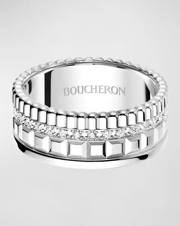 Boucheron Quatre Radiant Edition Band Ring - White Gold