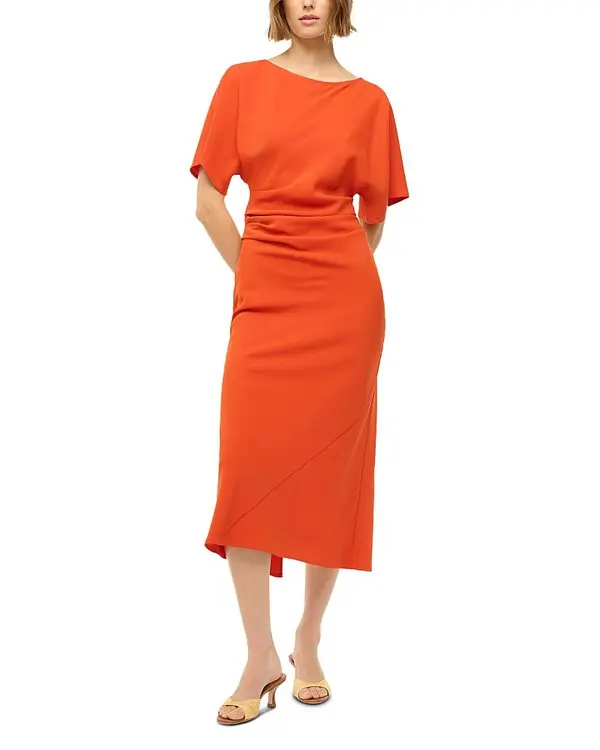 Staud Amelie Midi Dress - Cayenne