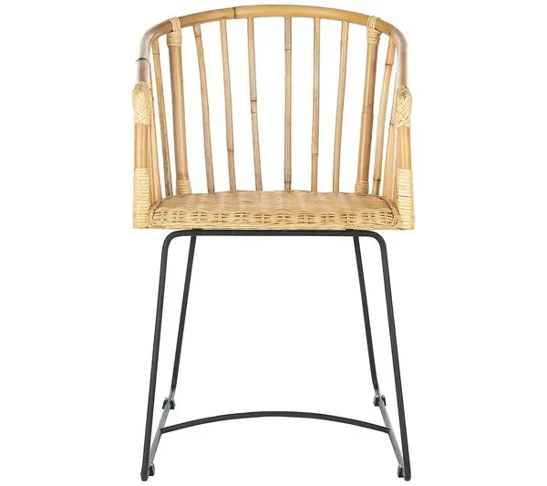 SAFAVIEH Siena Rattan Barrel Dining Chair