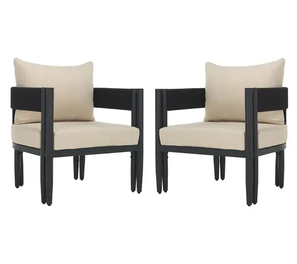 SAFAVIEH Set Of 2 Viola Chairs
