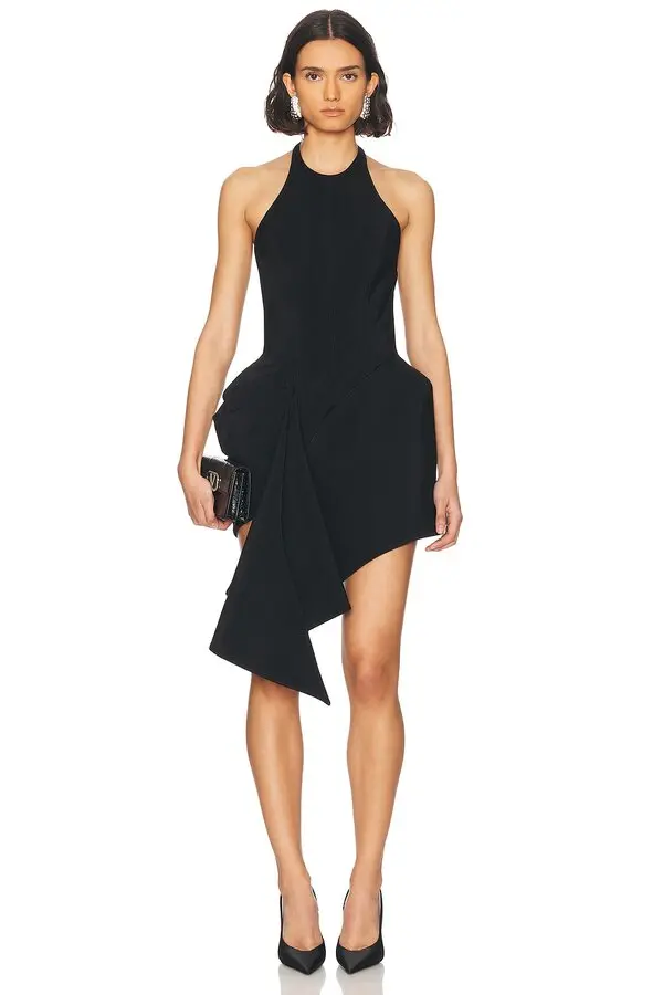 MUGLER High Neck Mini Dress