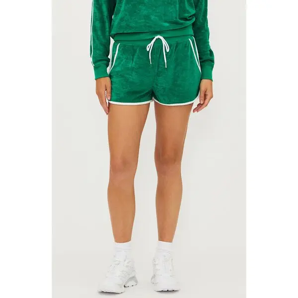 Beach Riot Rynn Velour Shorts - Forest Park