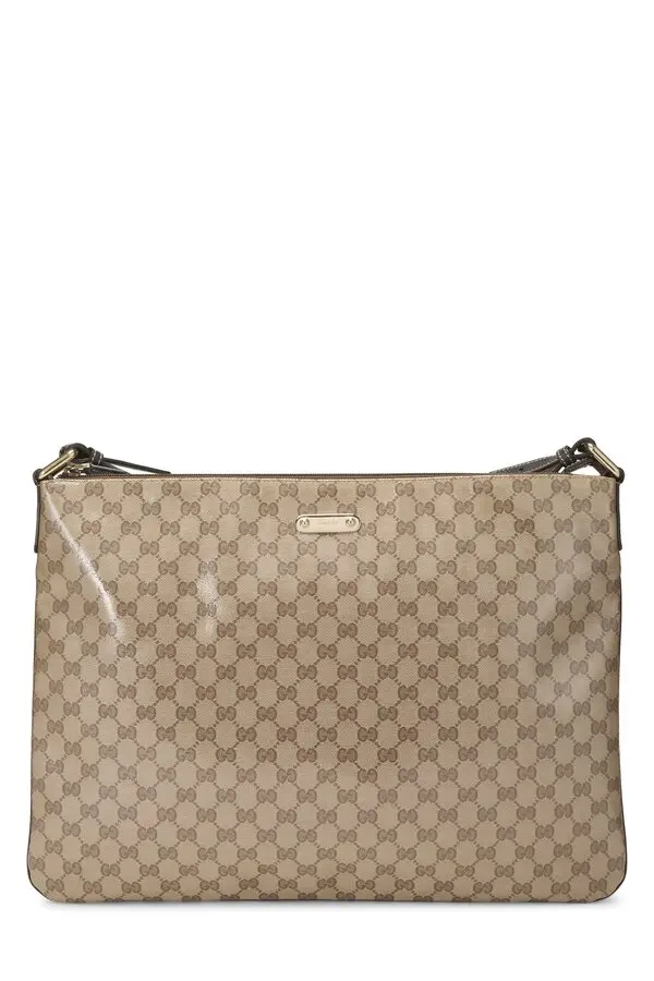 Gucci Crystal Canvas Large Messenger Bag