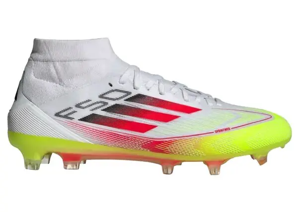 Adidas F50 Pro Midcut Fg Solar Pack - Cloud White/lucid Red/solar Yellow