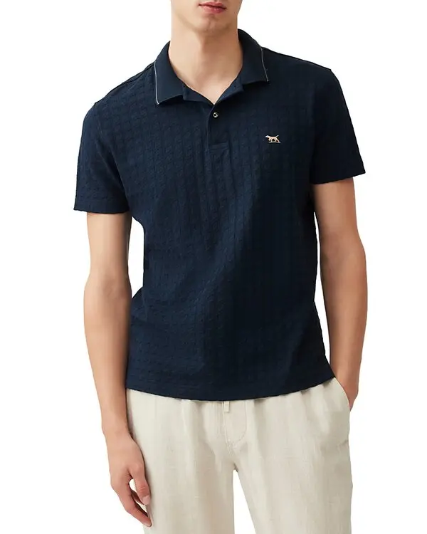 Rodd & Gunn Glen Albyn Textured Polo Shirt - Eclipse