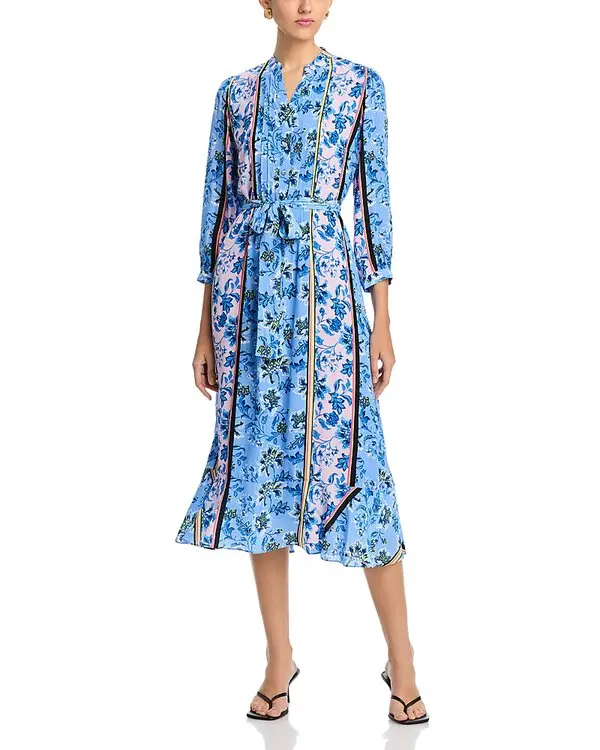 Elie Tahari The Mila Twilight Printed Midi Dress