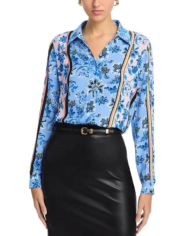 Elie Tahari The Madeline Printed Blouse