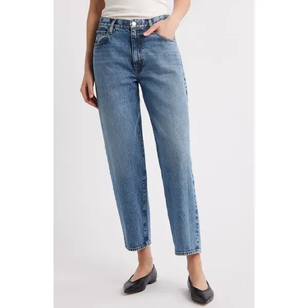 FRAME The Candle High Waist Barrel Jeans - Seattle