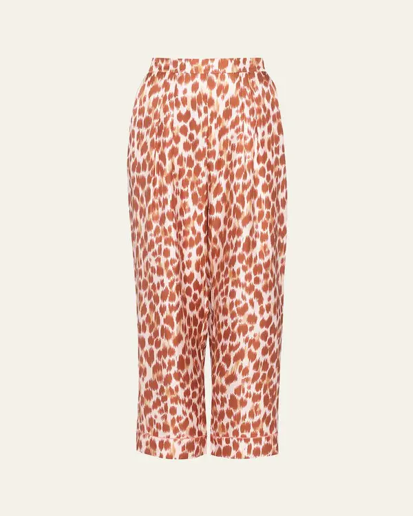 ERES Jaragua Cropped Lounge Pants - Fauve Acajou